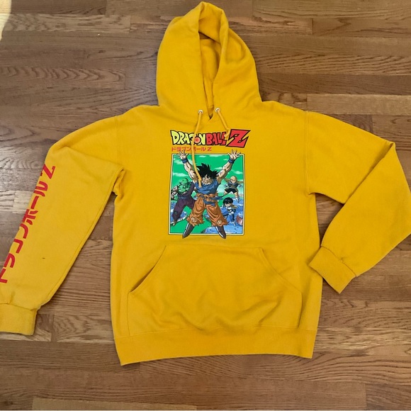 dragon ball z | Shirts | Dragonball Z Yellow Goku Hoodie Size S Unisex ...